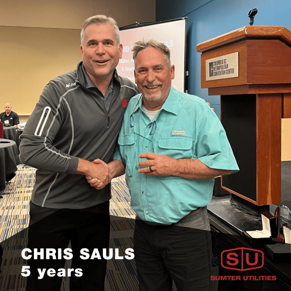 Sumter Utilities celebrates 2023 employee milestones - Sumter Utilities